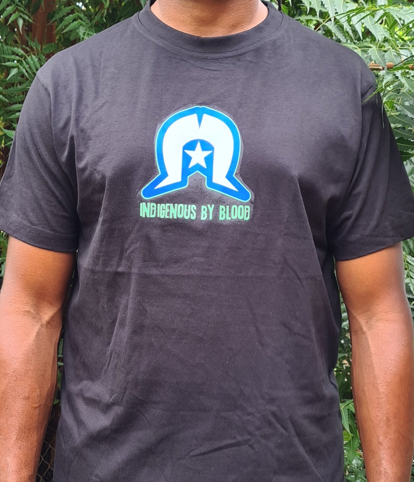 INDIGENOUS BY BLOOD- Adult Tee (Torres Strait) | Bamaga Dreamtime Store
